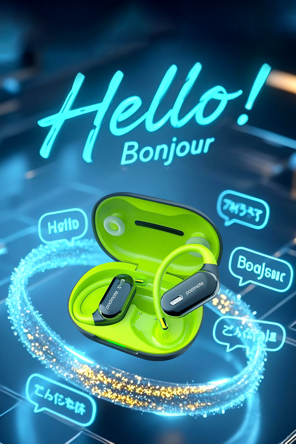 AI Real-Time Language Translation Translator Earbuds – Padmate