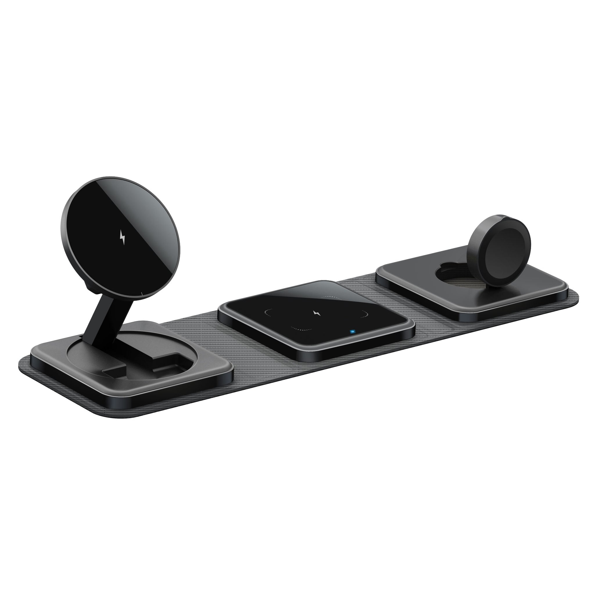 Padmate S60 3-in-1 Magnetic Wireless Charger with Adjustable Stand